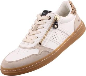 Mustang Jeans Femme 1511-301 Chaussures Basses à Lacets, Beige glacé, 42 EU