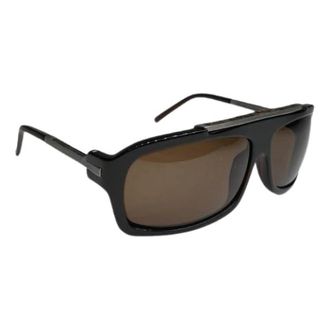 Bottega Veneta Pre-owned Leder-Sonnenbrille - - Pre-owned - Damen - Schwarzk - ONE SIZE