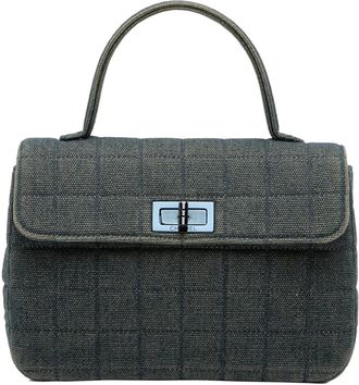 Chanel Crossbody Bags - Reissue 2.55 Chocolate Bar Denim Top Handle Flap - Gr. unisize - in Blau - f&uuml;r Damen