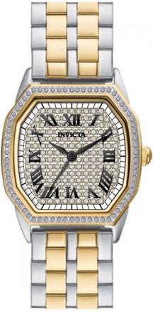 Invicta Wildflower 50080 Damenuhr - Quarzwerk - Edelstahl mit silbernem Zifferblatt - 27 mm