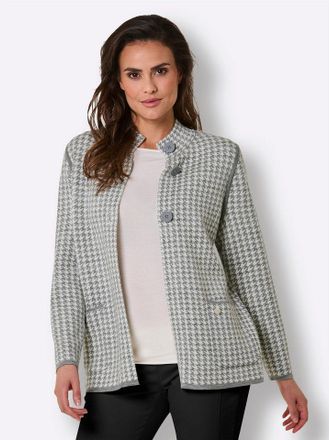 Cr&eacute;ation L Strickjacke Merino-Strickjacke Langarm Feinstrick