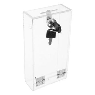 Angoily Bo&icirc;te Transparente avec Serrure pour T&eacute;l&eacute;phone Portable 10X20X5 Cm Coffret De Rangement Verrouillable pour Bureau Et Usage Professionnel