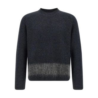 Dsquared2 Homme, Pulls, Gris, Taille: M Pull en Laine Gris Côtelé