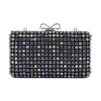 Self Portrait Multi Crystal Clutch Bag - - Bags - Damen - Schwarzk - ONE SIZE