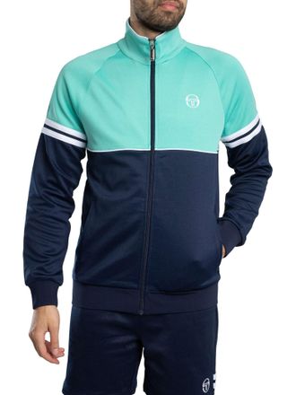 Sergio Tacchini Herren Orion-Trainingsjacke, Pool Blue/Maritime Blue/White, XXL