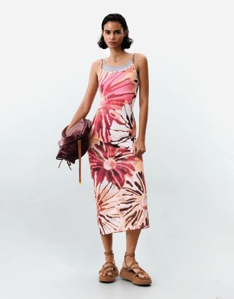 Desigual 2-in-1 Kleid in Rosa-Mehrfarbig