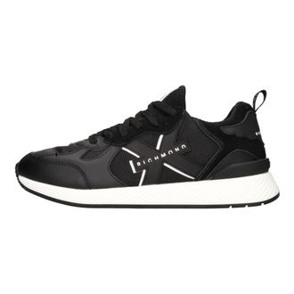 John Richmond Sneaker aus Wildleder und &Ouml;ko-Leder - - Shoes - Herren - Schwarzk - 39 EU