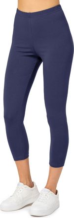 Merry Style Damen Leggings 3/4 aus Baumwolle mit Stretch - Leichte Capri Leggings Damen aus atmungsaktiver, elastischer Baumwolle, ideal für Yoga Sport Freizeit R
