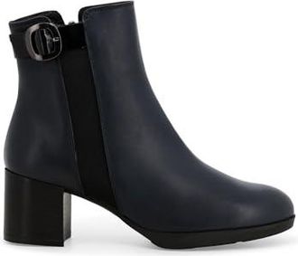 Melluso Bottines femme &eacute;l&eacute;gante en cuir bleu marine z250z, bleu nuit, 37.5 EU