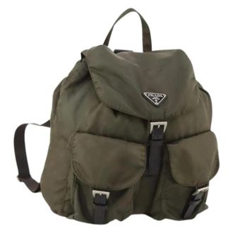 Prada Pre-owned Vintage Nylon Rucksack - - Pre-owned - Damen - Gr&uuml;n - ONE SIZE