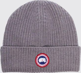 Canada Goose Beanie aus Merinowolle mit Umschlag und Logo-Patch