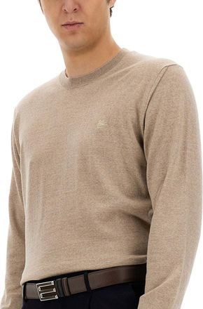Etro Logo-Detailed Wool Sweater - Beige
