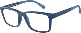 Emporio Armani unisex, Accessoires, Bleu, Taille: 50 MM Optical Frame