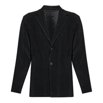 Issey Miyake Plissee-Jacke - - Jackets - Herren - Schwarzk - L