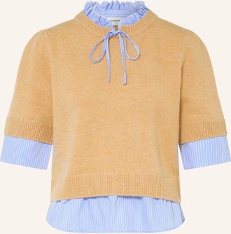 Claudie Pierlot Claudie Pierlot Strickshirt Im Materialmix beige