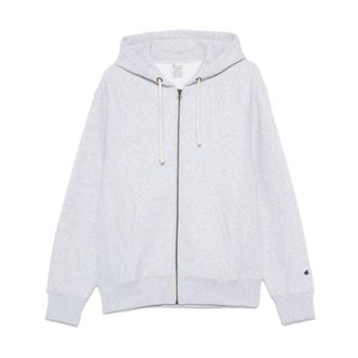 Champion Homme, Sweatshirts et sweats &agrave; capuche, Gris, Taille: M Sweat &agrave; Capuche Gris avec Fermeture &Eacute;clair