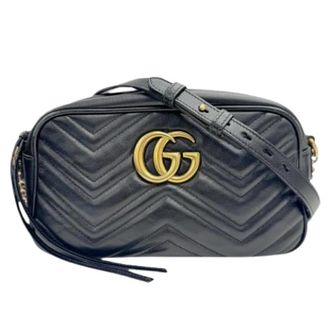 Gucci Pre-owned GG Marmont Schultertasche - - Pre-owned - Damen - Schwarzk - ONE SIZE