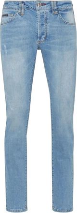 Philipp Plein Homme, Jeans, Bleu, Taille: W38 Denim Super Straight Cut