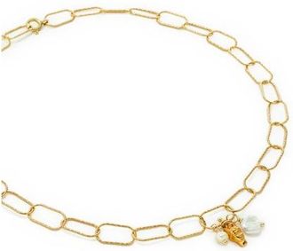 Hermina Athens Collier cha&icirc;ne Tyche et perles deau douce