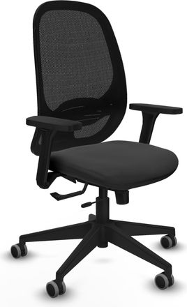 Piqueras y Crespo B&uuml;rostuhl, 8 Stunden, mit 3D-Armlehnen, h&ouml;henverstellbare Lendenwirbelst&uuml;tze, ausgestattet mit Syncro/Traslack und Schneideschaum, mit Rollen von 65 m