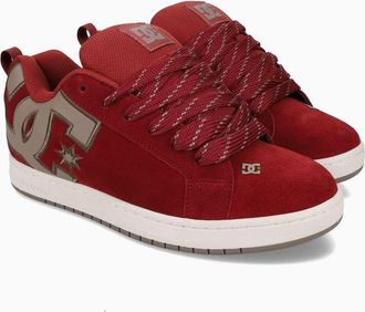 DC Court Graffik - Baskets en cuir - Rouge brique/taupe chaud-multicolore