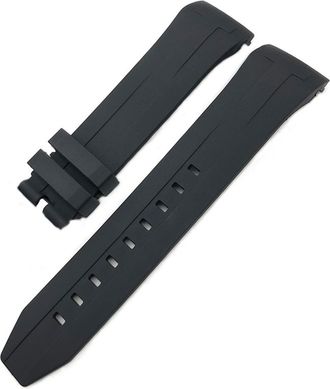 Generic Gummi-Silikon-Armband 22 mm 21 mm für T120417 Sea Star 1000 Serie Orange Schwarz Wasserdichtes Tauchuhrenarmband