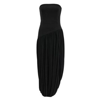 Ferragamo Asymmetrisches- tr&auml;gerloses Bustier-Abendkleid - - Dresses - Damen - Schwarzk - 2XS