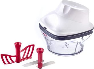 Westmark Zwiebel-/Kräuterschneider/Dressingquirl, mit Messer- und Quirleinsatz, Füllvolumen: 250ml, Rostfreier Edelstahl, Silber, 11592260