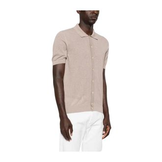 Tagliatore Geripptes Hemd mit Kn&ouml;pfen - - Shirts - Herren - Beige - 2XL