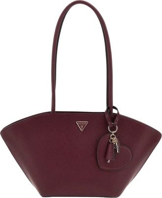 Guess Femme, Sacs, Rouge, Taille: ONE Size Sac à bandoulière Bordeaux Satchel