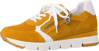 Marco Tozzi Marco Tozzi Damen by Guido Maria Kretschmer 2-2-83703-26 Veloursleder Sneaker, Saffron Comb, 40 EU