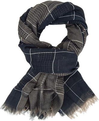 Ella Jonte &Eacute;charpe large &eacute;l&eacute;gante pour homme - Marron, gris, blanc, noir, gris, taille unique