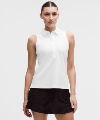 lululemon Polo sans manches &agrave; s&eacute;chage rapide Ourlet droit pour Femmes - Taille 10