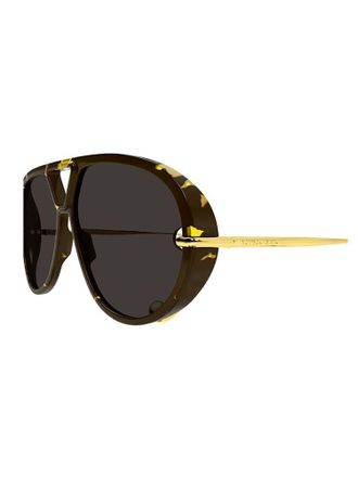 Bottega Veneta Womens Sunglasses Havana-Grey