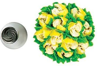 Silikomart Silikomart | Mini Flower Tube 08, Edelstahl Mundstück für Sac a Poche, Loch für Blumendekorationen, Größe Ø 18 mm