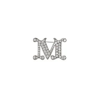 Max Mara Femme, Accessoires, Blanc, Taille: ONE Size Broche Facella