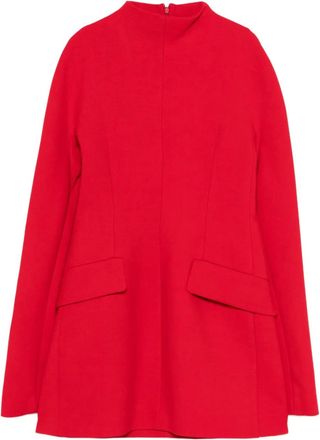 Sportmax mock neck pocket mini dress - Rot