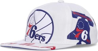 Mitchell & Ness Philadelphia 76ers Flache Schirmkappe - - Accessories - Herren - Wei&szlig; - ONE SIZE