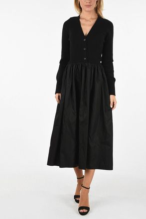 Prada Maxi-Trapezkleid aus Kaschmir Prada
