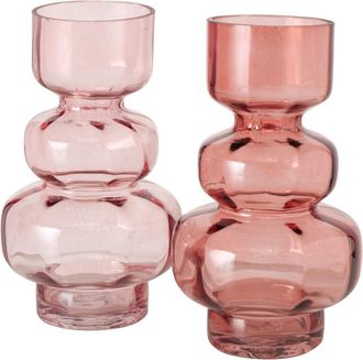 Boltze Gianna Vase rosa 15,5 cm Sortiert (1Stück)
