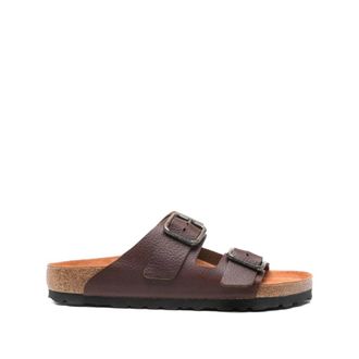 Birkenstock Arizona Zweiriemen-Ledersandalen - - Shoes - Herren - Braun - 45 EU