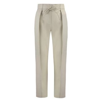 Yves Salomon Lederhose aus Lammleder mit G&uuml;rtel - - Trousers - Damen - Beige - S