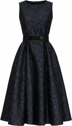 Max Mara Robe sans manches en jacquard - Femme - Robes - Bleu - Taille: 38 FR