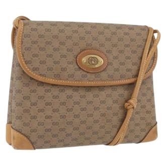 Gucci Sac bandouli&egrave;re GG Small Vintage Pre-owned - Femme - Pre-owned - Beige - Taille: ONE Size