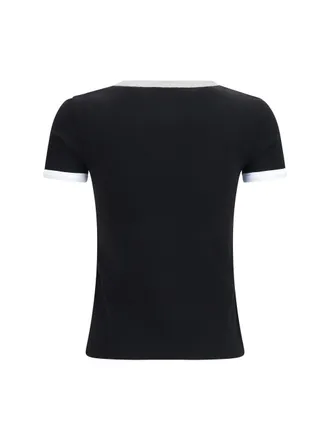 Kenzo Womens Boke Flower 2.0 Embroidered Cotton T-Shirt Black T-Shirts And Polos