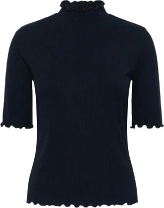 Cream Femme, Tops, Noir, Taille: 46 FR T-shirt à col roulé