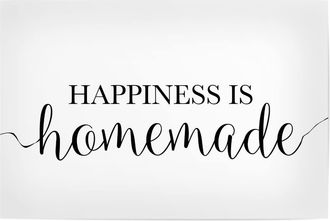 artboxONE Poster 30x20 cm Statements & Quotes Typografie Happiness is homemade sign - Bild happiness homemade