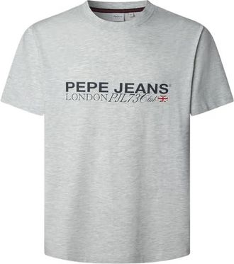 Pepe Jeans London Matthew Tee T-Shirt, Gris Clair chiné, XL Homme