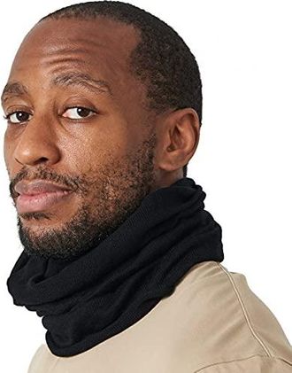 Charm by Casualbox Bonnet Soie Cheveux Nuit Femme - Bandana Homme Beanie Foulard Chimio Echarpe Hiver Bandeau Tombant 4 En 1 Multi Usage Noir