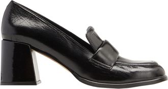 8 by YOOX PATENT LEATHER HEELED LOAFER